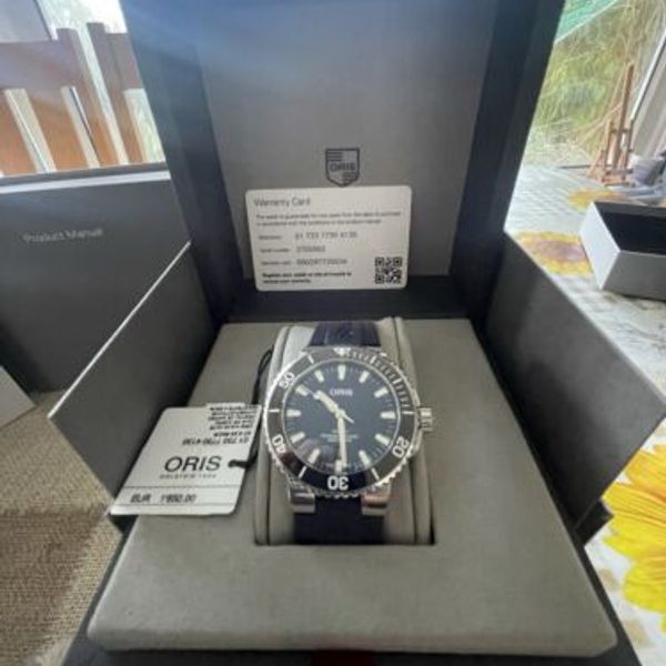 Oris Aquis 43.5 watch Reference numer 01 733 7730 4135. Blue 2021 Model ...