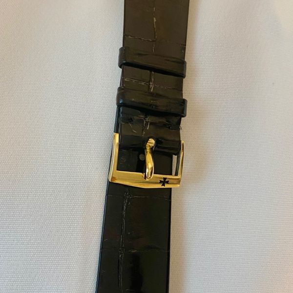 Genuine Vacheron Constantin Alligator Strap & 18 Karat Gold Buckle ...