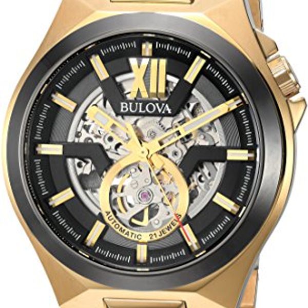Bulova Bulova Men's Automatic Stainless Steel Casual Watch, Color: Gold ...