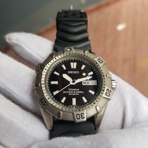 seiko scuba diver 7s26-0150 titanium automatic men's watch montre uhren ...