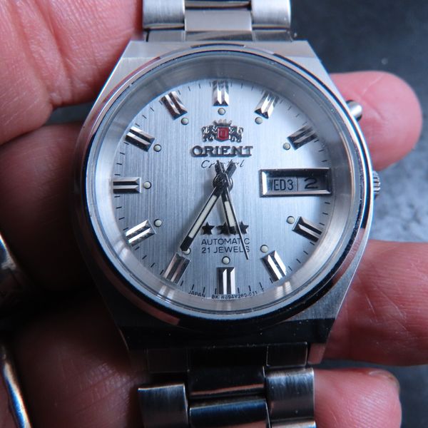 New Japan Orient Three Stars Daydate Automatic Men Watch (Need Service ...