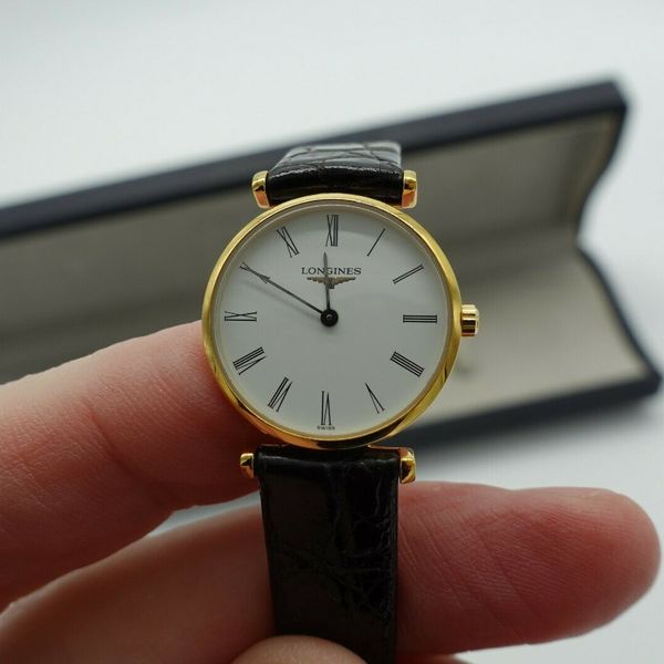 Ladies boxed Longines La Grande Classique Quartz Watch [L4.209.2] Croc ...