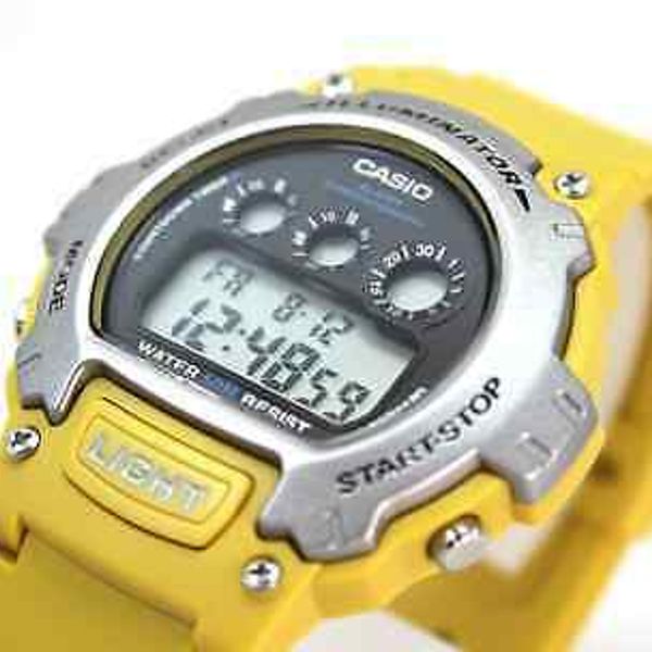 Casio W214H-9A Mens Rare Digital Sports Watch Alarm LCD (Discontinued ...