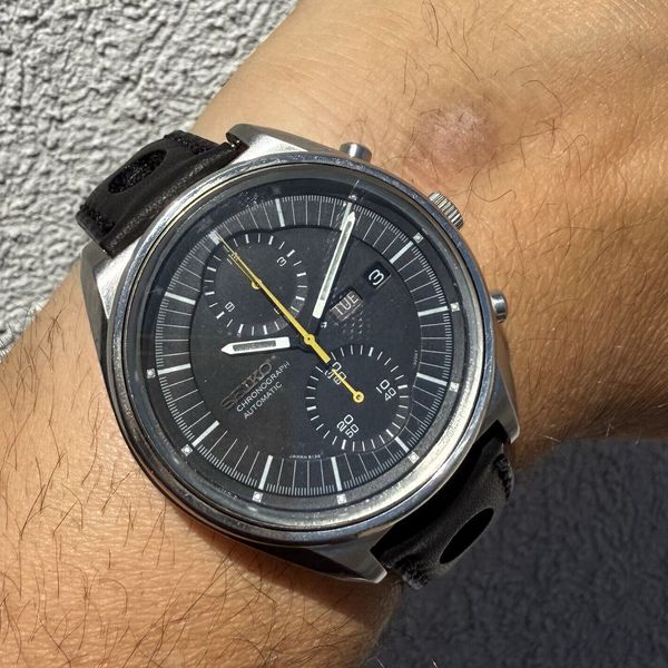 Vintage Seiko Jumbo Chronograph 6138 3002 AutomÃ¡tic S.steel Watch ...