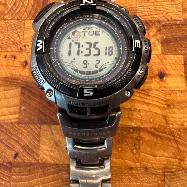 Casio Pathfinder Triple Sensor (Altimeter, Barometer, Compass), Solar ...