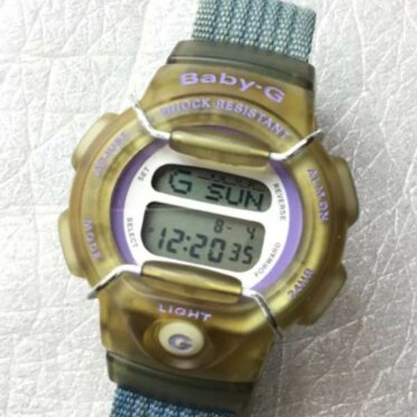 CASIO RETRO CLASSIC BABY-G BLUE WATCH BG-141 LIGHT DISCO ANIMATION ...