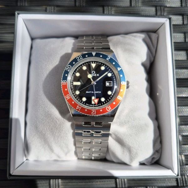 Timex Q GMT 38mm Pepsi Watch | WatchCharts Marketplace