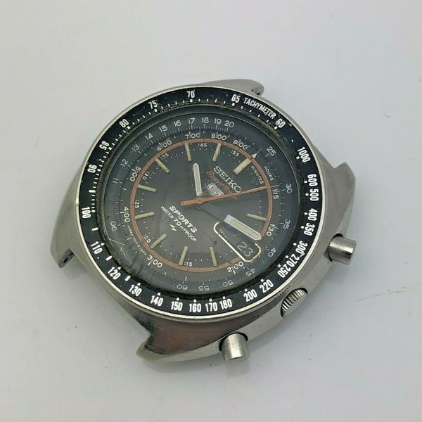 Seiko 1970s SPEED-TIMER 70m Automatic Chronograph Mens Wristwatch 7017 ...