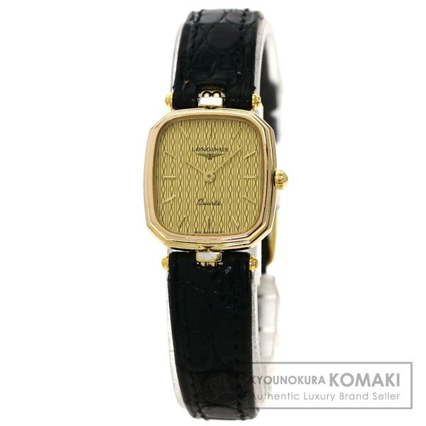 Longines Square Face Watch GP / Leather Ladies [Used] [LONGINES ...