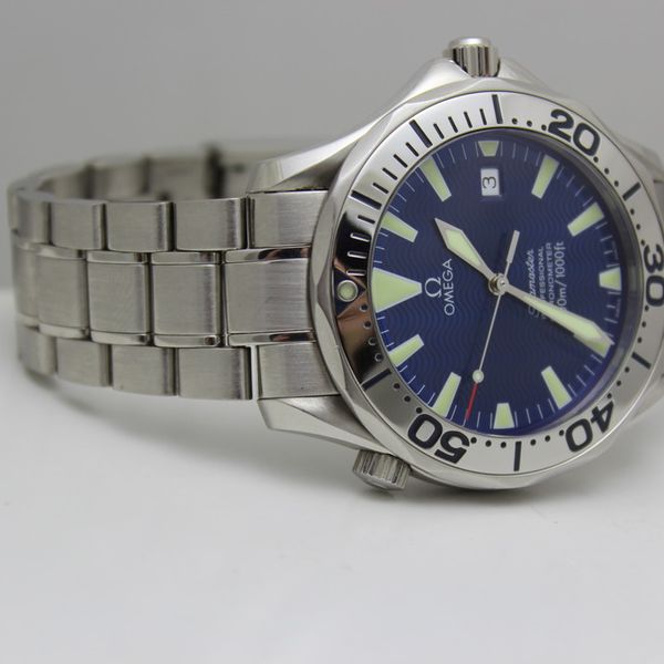 SOLD Omega Seamaster Pro 300M SMP 2255.80 Electric Blue 41mm Full Size Auto #1896 | WatchCharts ...