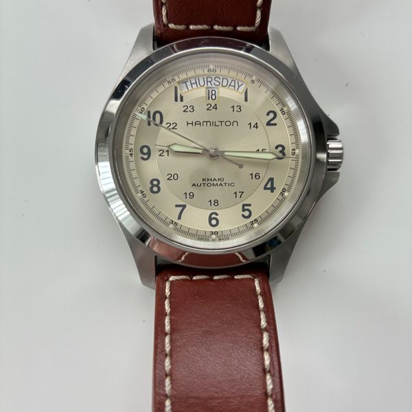 Hamilton Khaki King Field H644550 Automatic Day Date Champagne Dial ...