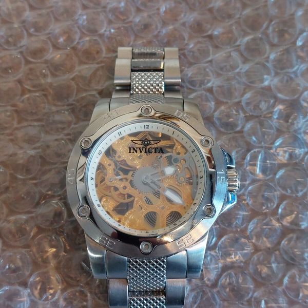Invicta 5997 Skeleton Diver Manual Mechanical Stainless Steel Watch ...