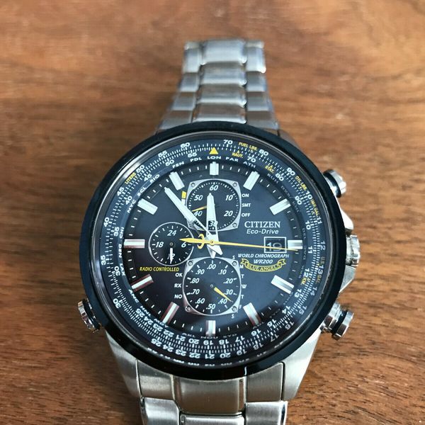 Citizen AT8020-54L "Blue Angels" Stainless Steel Eco-Drive World ...