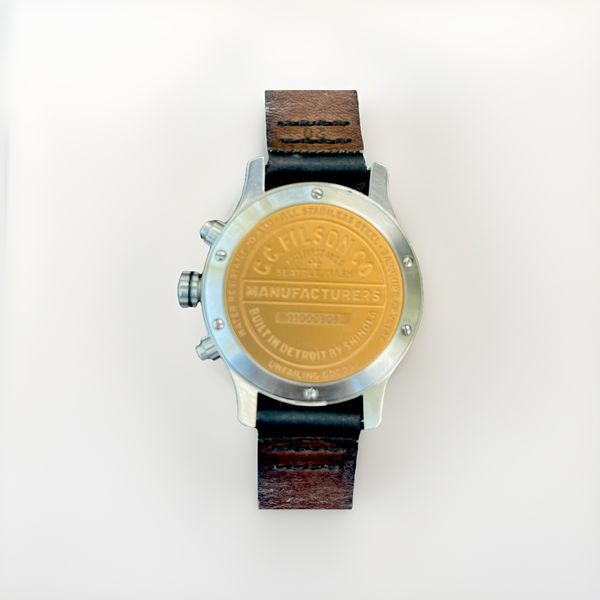 Filson/Shinola Mackinaw Field Chrono Watch | Leather Strap | Excellent ...