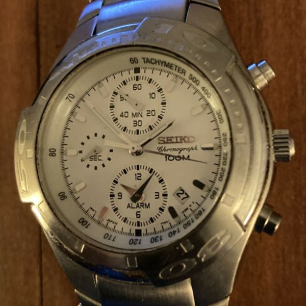 Vintage Seiko 7T62-0BX0 Chronograph 100M With Alarm All Functions Run Smooth | WatchCharts