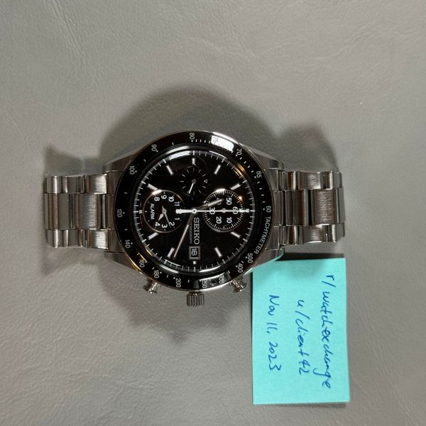 [WTS] Seiko Spirit SBPP001 7T62 Power Design Quartz Chronograph Black - $195 | WatchCharts ...