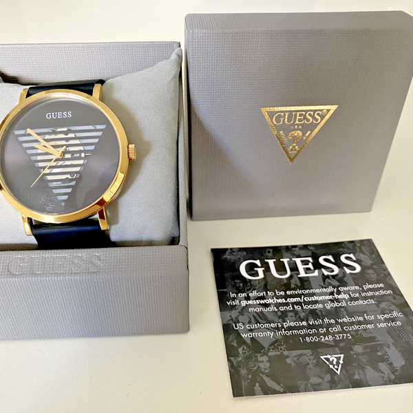 BRAND NEW IN BOX & PRICE TAG Guess GW0503G1 Mens Watch Idol 44mm GOLD ...