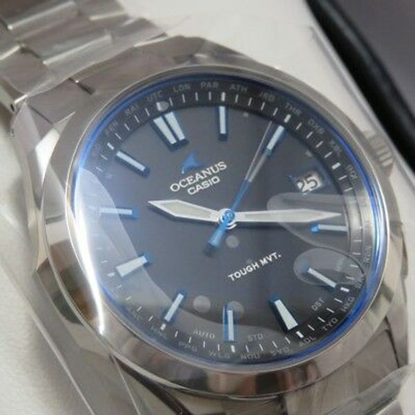 CASIO OCEANUS OCW-S100-1AJF Elegant Titanium Watch OCW-S100-1A Made in ...