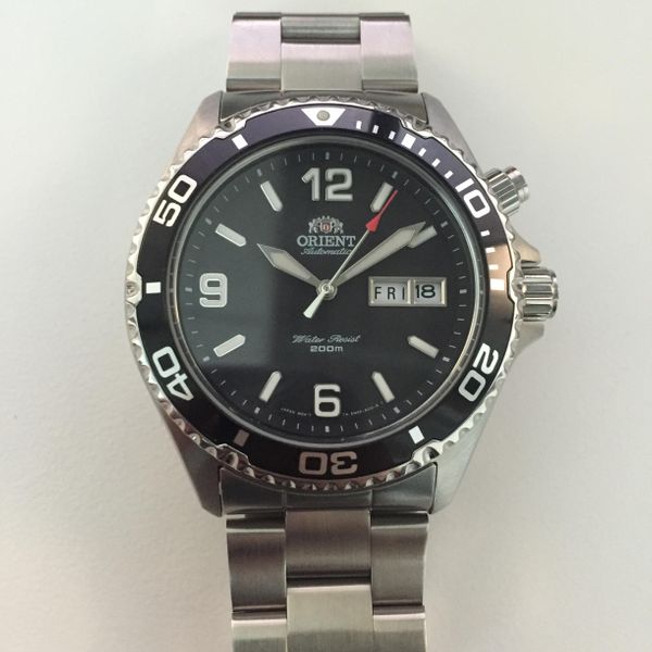 [WTS] Black Orient Mako/Ray hybrid with OEM bracelet and leather natos ...
