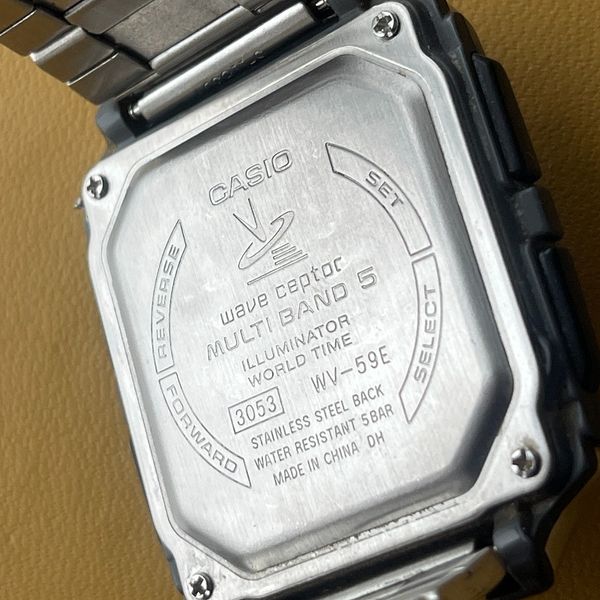Men's CASIO WAVE CEPTOR WV-59E Multi Band 5 Quartz Digital Wristwatch ...
