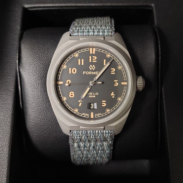 [$650 USD] LNIB FORMEX Automatic SWISS MADE Field Watch Ash Grey ...