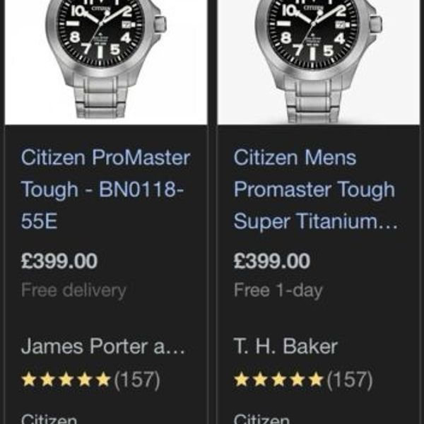 Citizen Promaster Tough | WatchCharts Marketplace