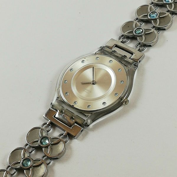 Vintage Skin SWATCH AG 2007 Swiss Women Slim Thin Watch Special Design ...