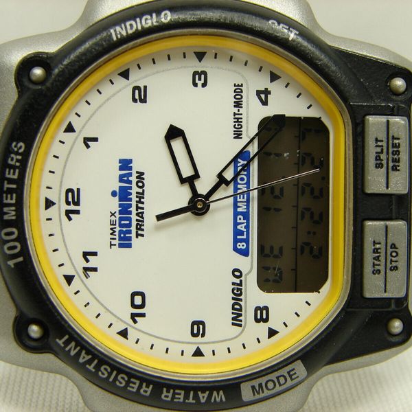 Vintage TIMEX Ironman Triathlon Analog / Digital Sport Watch ...