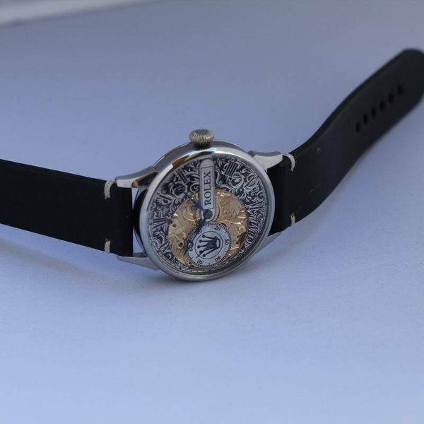 Vintage Rolex Lever MEN'S marriage SKELETON POCKET WATCH MOVEMENT ...