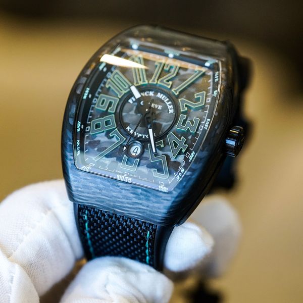 FS: Franck Muller Vangaurd Krypton Carbon Case V45SCDT Super Luminova ...