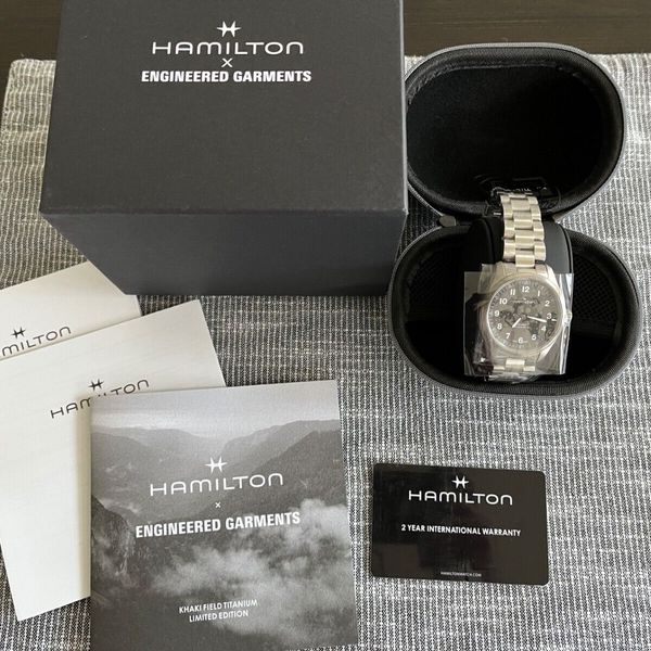 Hamilton Khaki Field x Engineered Garments Limited Edition Titanium ...
