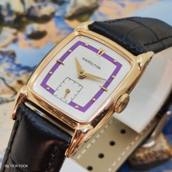 Vintage 1950 Man's Hamilton Dexter Silver Dial Hand Wind Serviced w ...