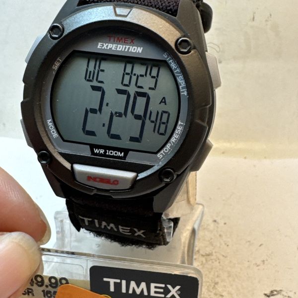 Timex Expedition Men's Sports Watch T49949 Quartz Digital Chrono Nylon ...