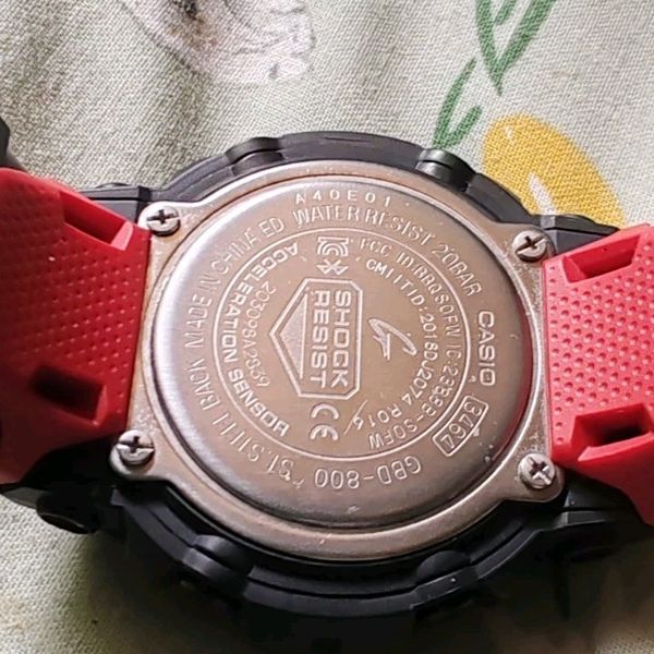 Casio G-Shock GBD-800 Digital Wristwatch Black/Red | WatchCharts ...