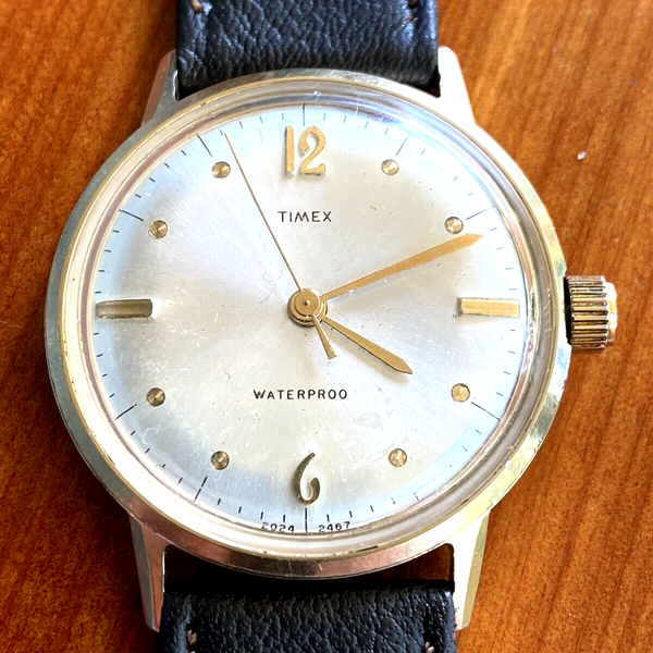 Vintage Timex Watch Mens Marlin Recently Serviced Works OE 1967 Dash ...