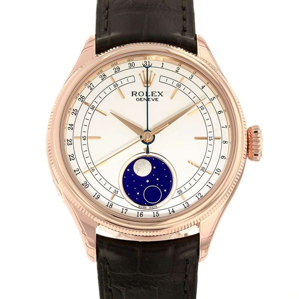 Rolex Cellini Moon Phase K18PG Pink Gold ROLEX White Dial [Used ...