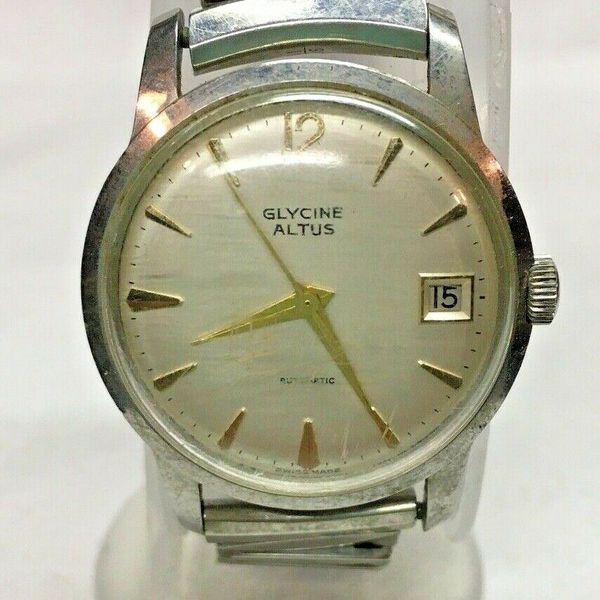Vintage 1960's Glycine Altus Automatic, Swiss Made, Men’s, Wrist Watch ...