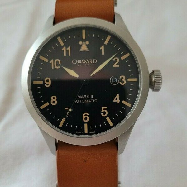 CHRISTOPHER WARD C8 PILOT Mk2 AUTOMATIC, PAPERS & BOX | WatchCharts ...