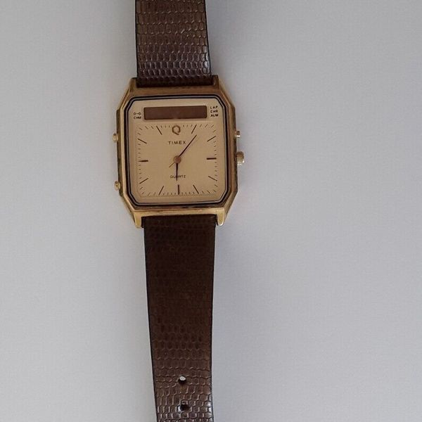 Vintage Men's 1970's TIMEX V CELL WATCH Chronograph - ANALOG /DIGITAL ...