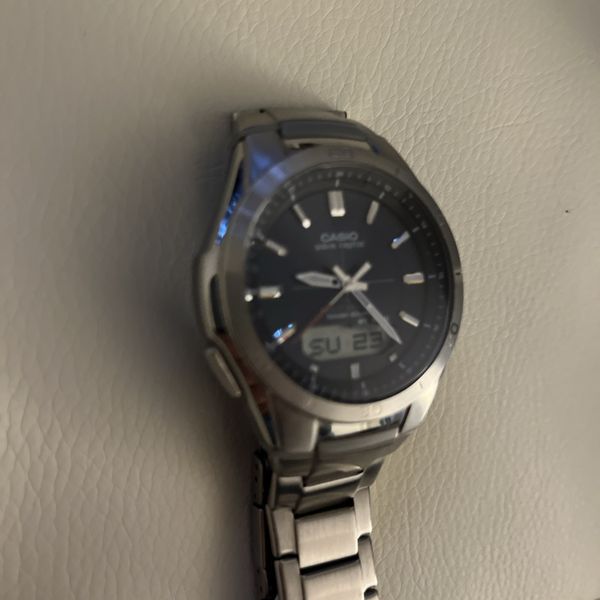 Casio WVA 5161 Wave Ceptor Watch Stainless Steel Multi-Band 6 ...