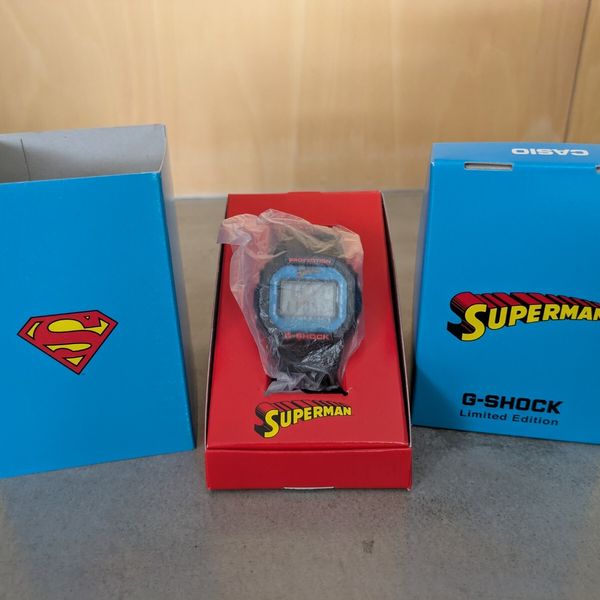 Casio G-SHOCK Superman Limited Digital Watch DW-5600VT Rare From Japan ...