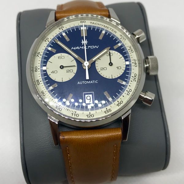 FS only: Hamilton Intra Matic Blue Automatic Chrono (cal. 7753/H31 ...