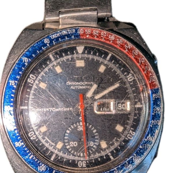 Original Seiko 6139-6002 WATER70mRESIST Chronograph 6030T Dial - 1971 ...