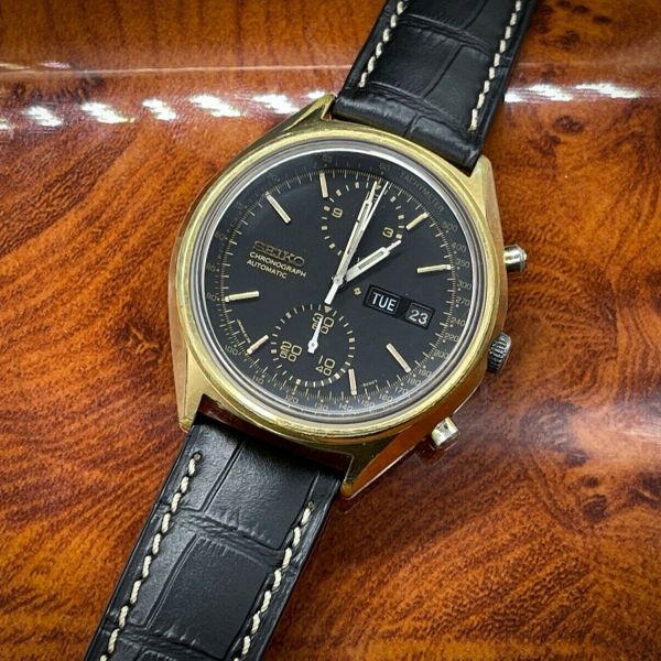 1977 Seiko 6138-8020 Panda Gold Case & Black Dial - Running (209 ...