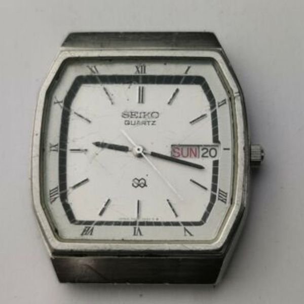 Rare Vintage Seiko S2 8223-5290 Mens Quartz Day / Date Watch for Repair ...