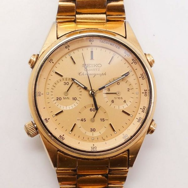 Vintage Seiko 7A28-7029 Analog Quartz Chronograph Wristwatch for Restoration | WatchCharts