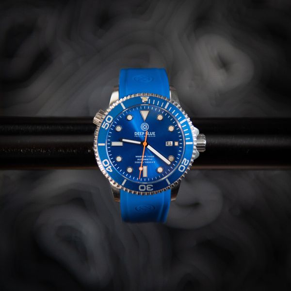 Deep Blue Master 1000 Automatic Dive Watch Blue Dial | WatchCharts ...