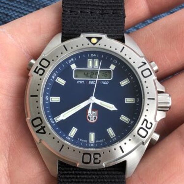 Luminox Analog-digital Blue Dial Watch Series 200 Diver Style 3HMBM 45mm Nato | WatchCharts ...