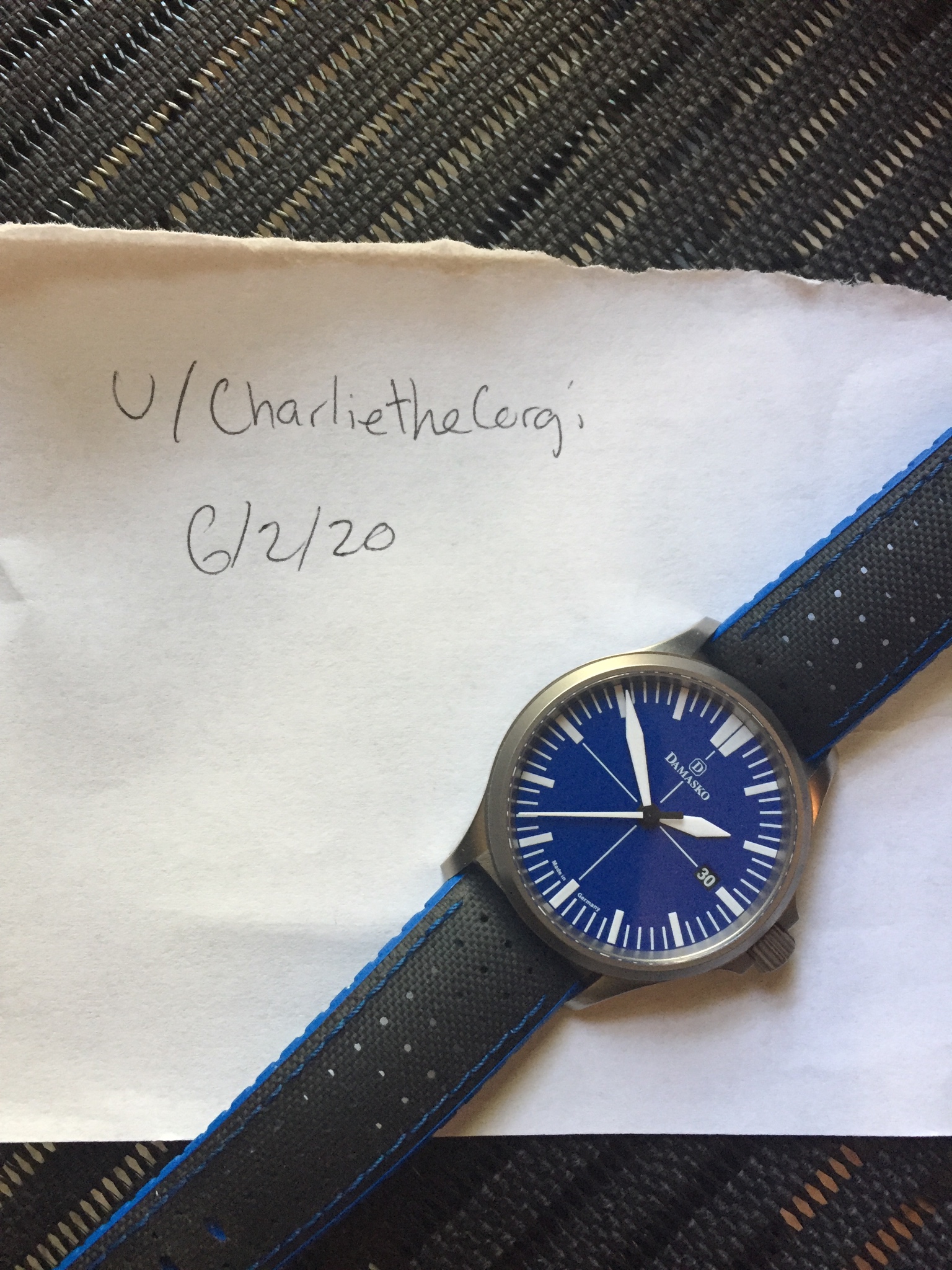 [WTS] Damasko DS30 Ocean Blue w/white seconds hand | WatchCharts Marketplace
