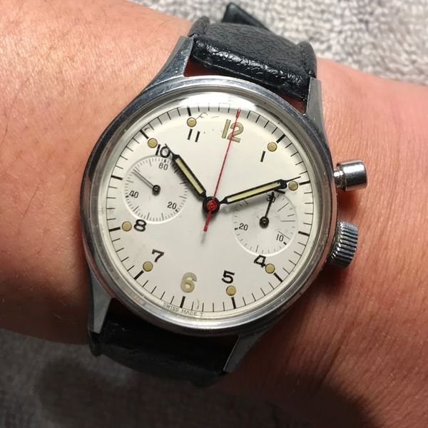 FSOT: Breitling RCAF Monopusher Military Issued | WatchCharts Marketplace